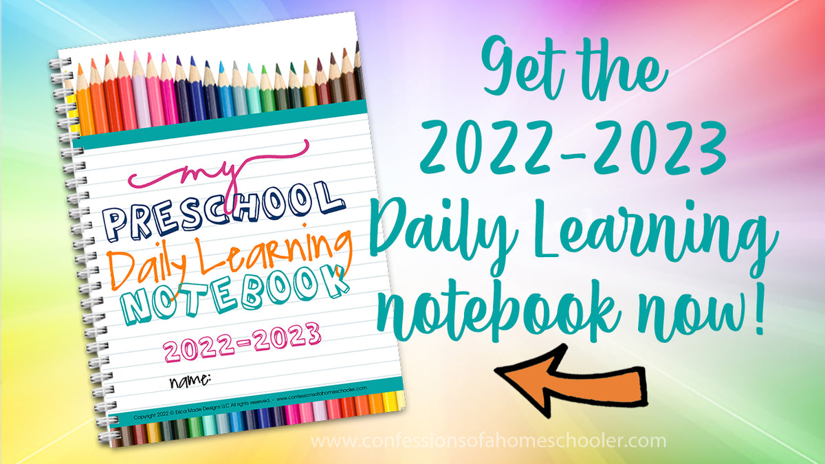 2022-2023 Preschool Daily Learning Notebook – Best Pixel Design