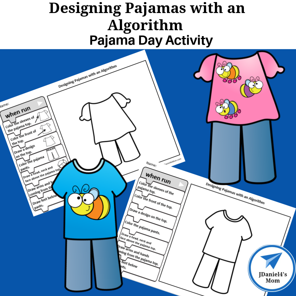 Pajama Day Activity- Designing Pajamas with an Algorithm – Best Pixel ...