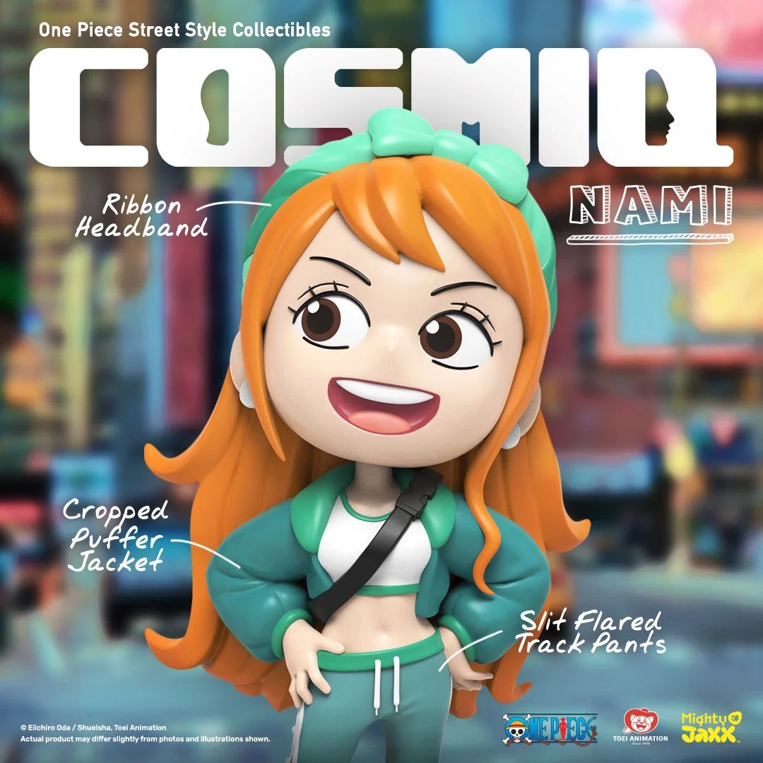 New from Mighty Jaxx - CosmiQ x One Piece: Nami vinyl art figure relea ...