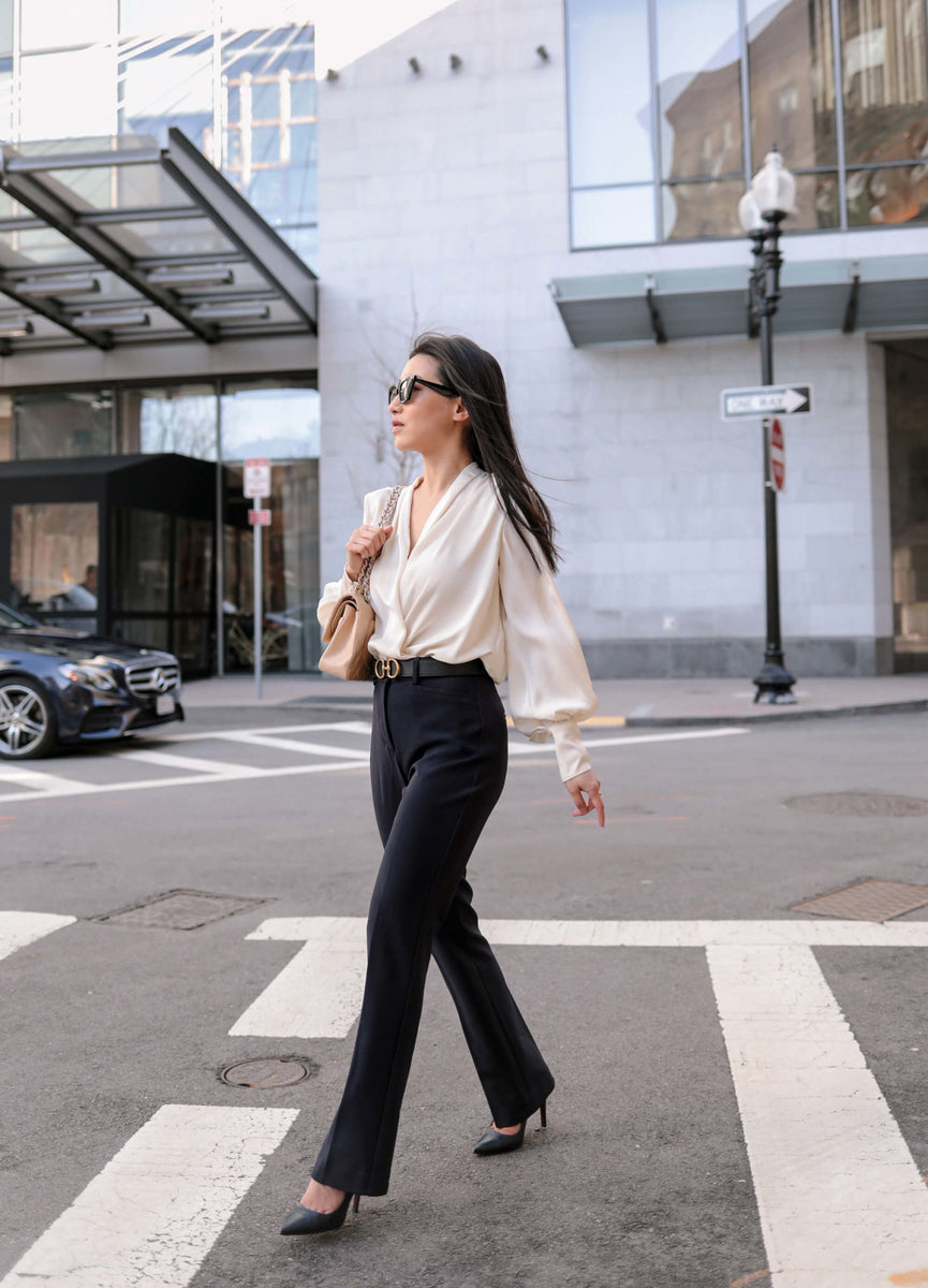 Ways to wear it: Crossover White Blouse – Best Pixel Design